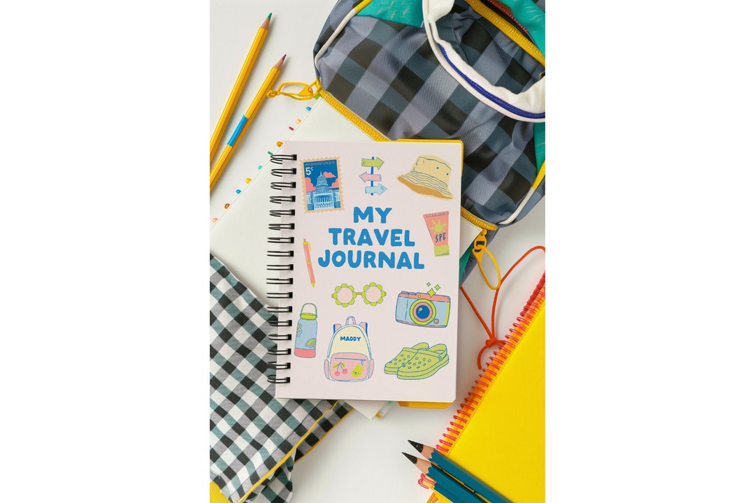 Personalized Kids Travel Journal Custom Kids Notebook Adventure ...