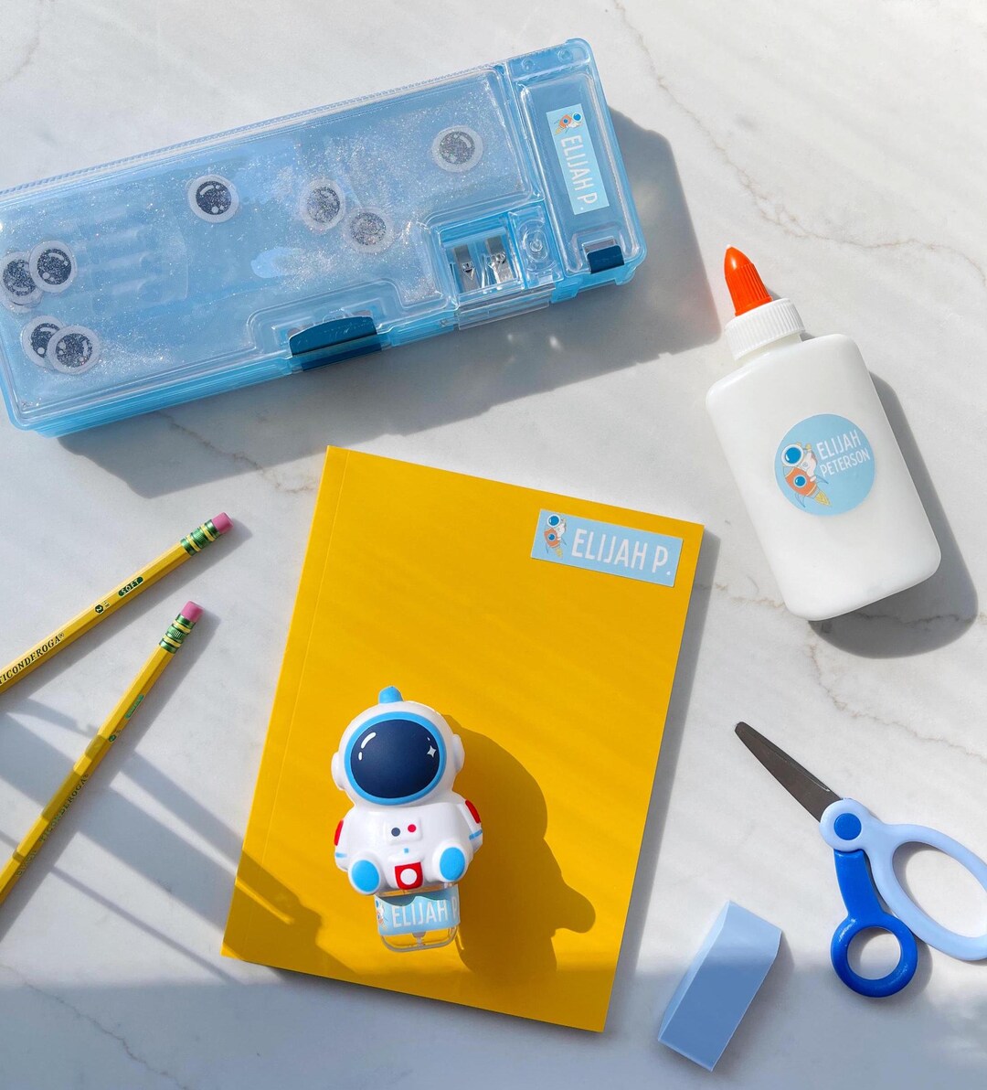 Durable School Name Label Back to School Sticker for Kids Cute ...