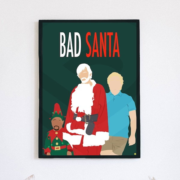 Bad Santa Art Etsy