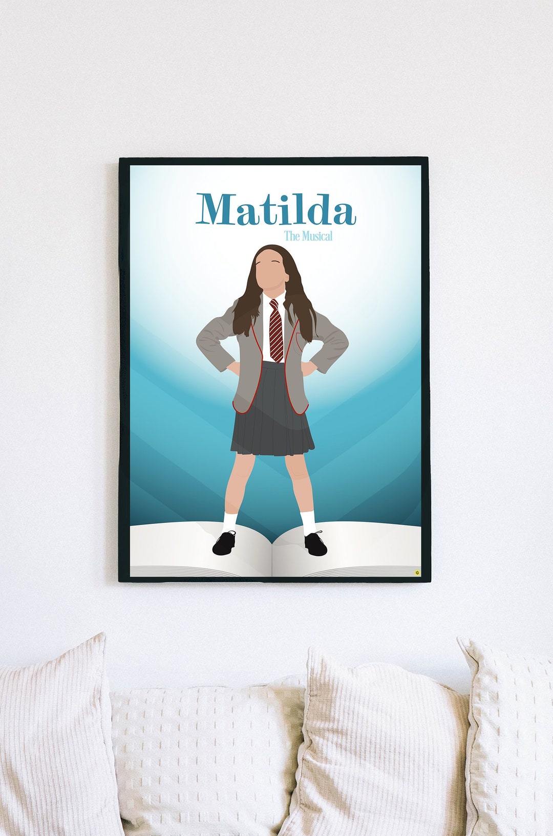 Matilda the Musical Art TV Alternative Minimal Poster Print Wall Art ...