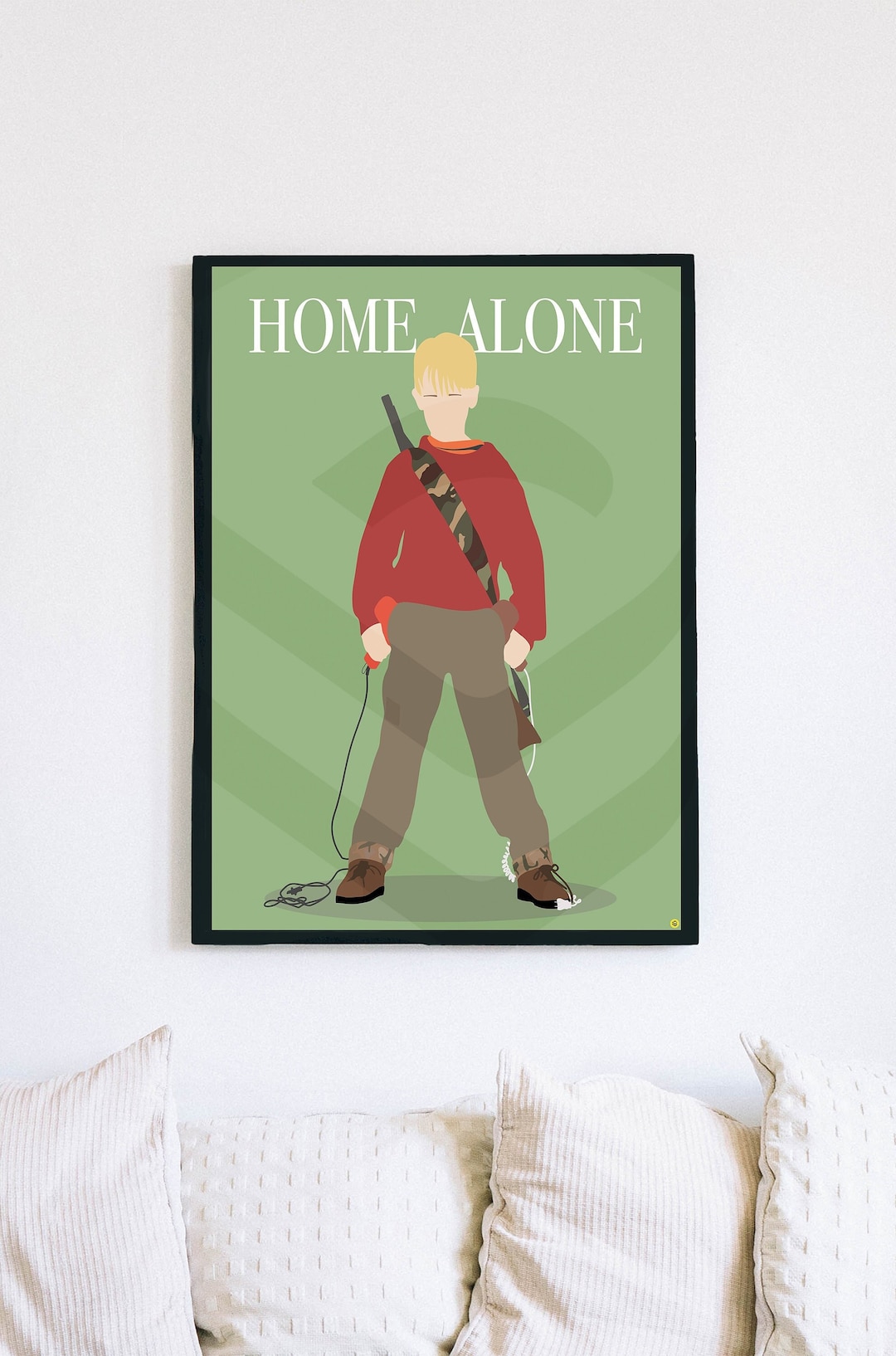 Home Alone Art TV Movie Alternative Minimal Poster Print Wall Art Gift ...