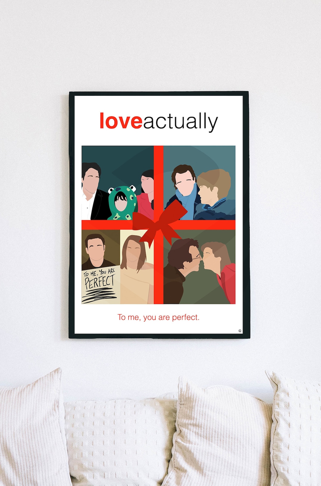 Love Actually Art TV Movie Alternative Minimal Poster Print Variant 01 ...