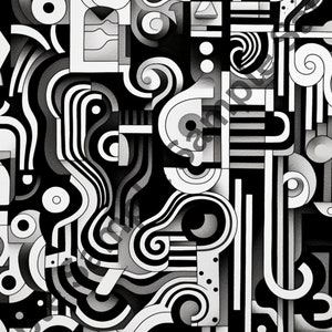 Intricate Abstract Shapes Coloring Book: 50 Printable PDF Pages for ...