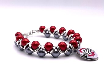 Ohio State Bracelet - Etsy