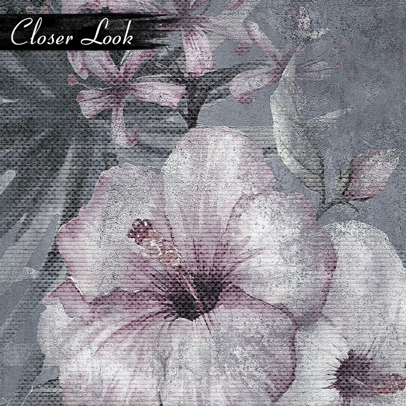 Vibrant Floral Peelable Stickable Wallpaper Transform Your Living Room ...