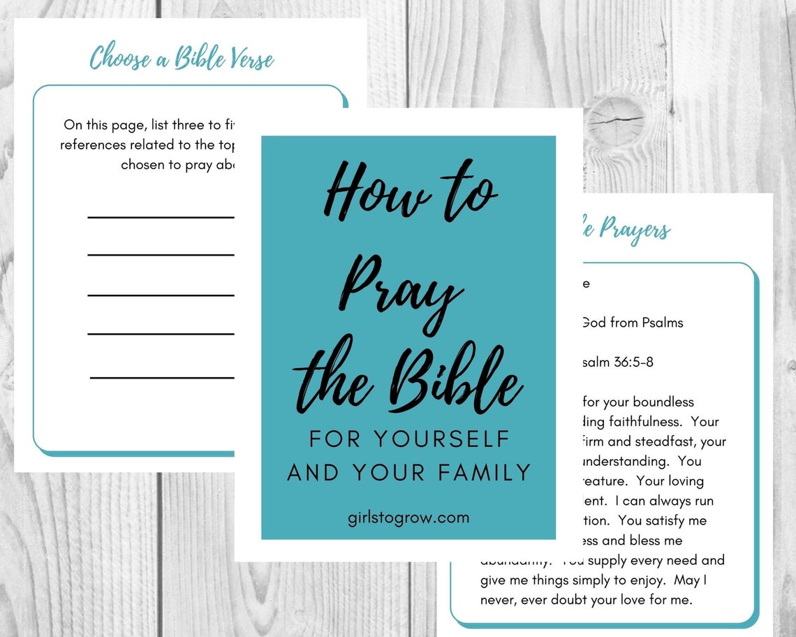 Printable Prayer Guide | How to Pray the Bible for Yourself and Your ...