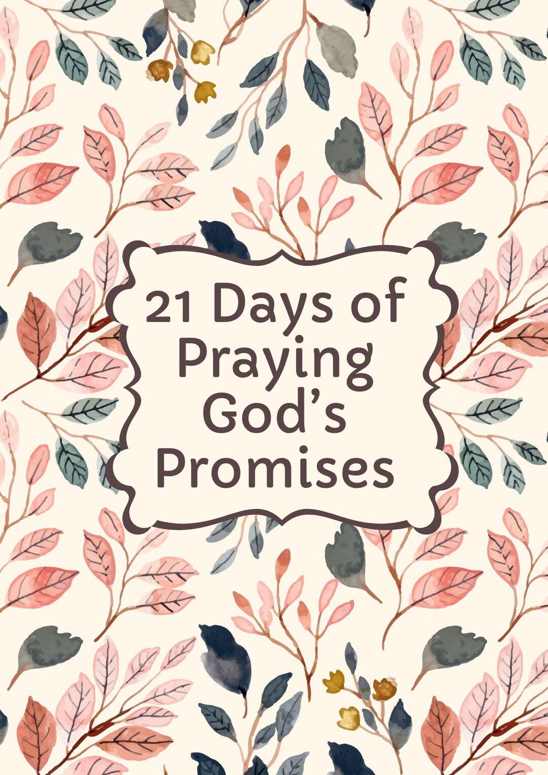 Printable Prayer Journal: 21-day Prayer Challenge Praying the Promises ...