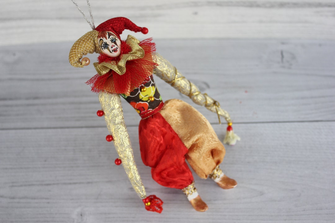 Harleqiun. Exclusive Handmade Doll. Kind Clown. - Etsy