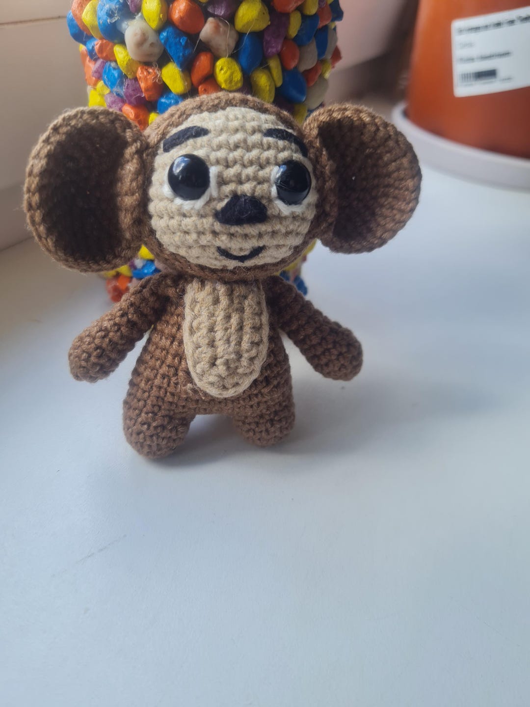 Cheburashka, Small Crochet Toy From Cotton or Plush Yarn. - Etsy