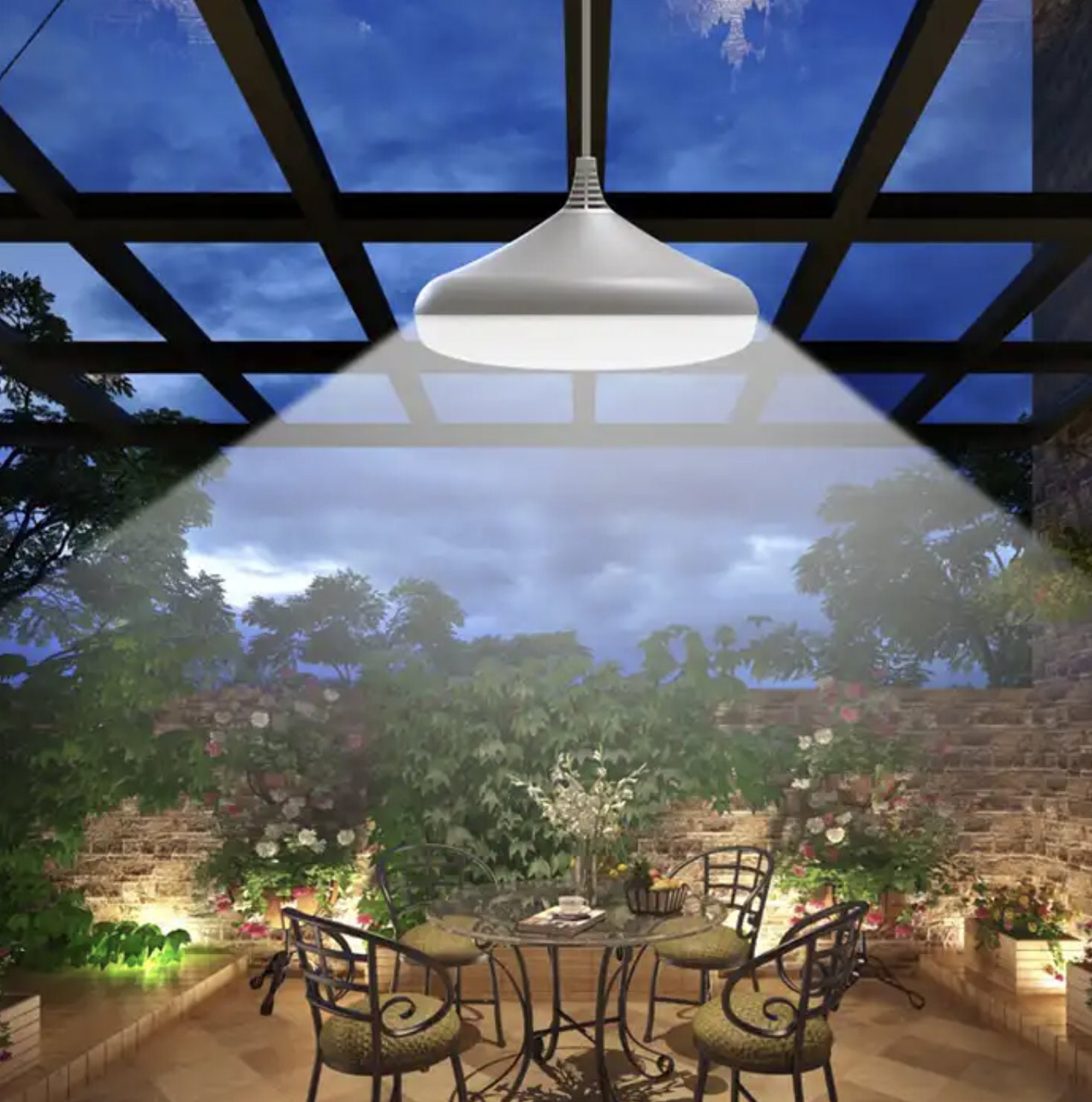 Solar Powered Pendant Ceiling Light. Available One Yellow . - Etsy