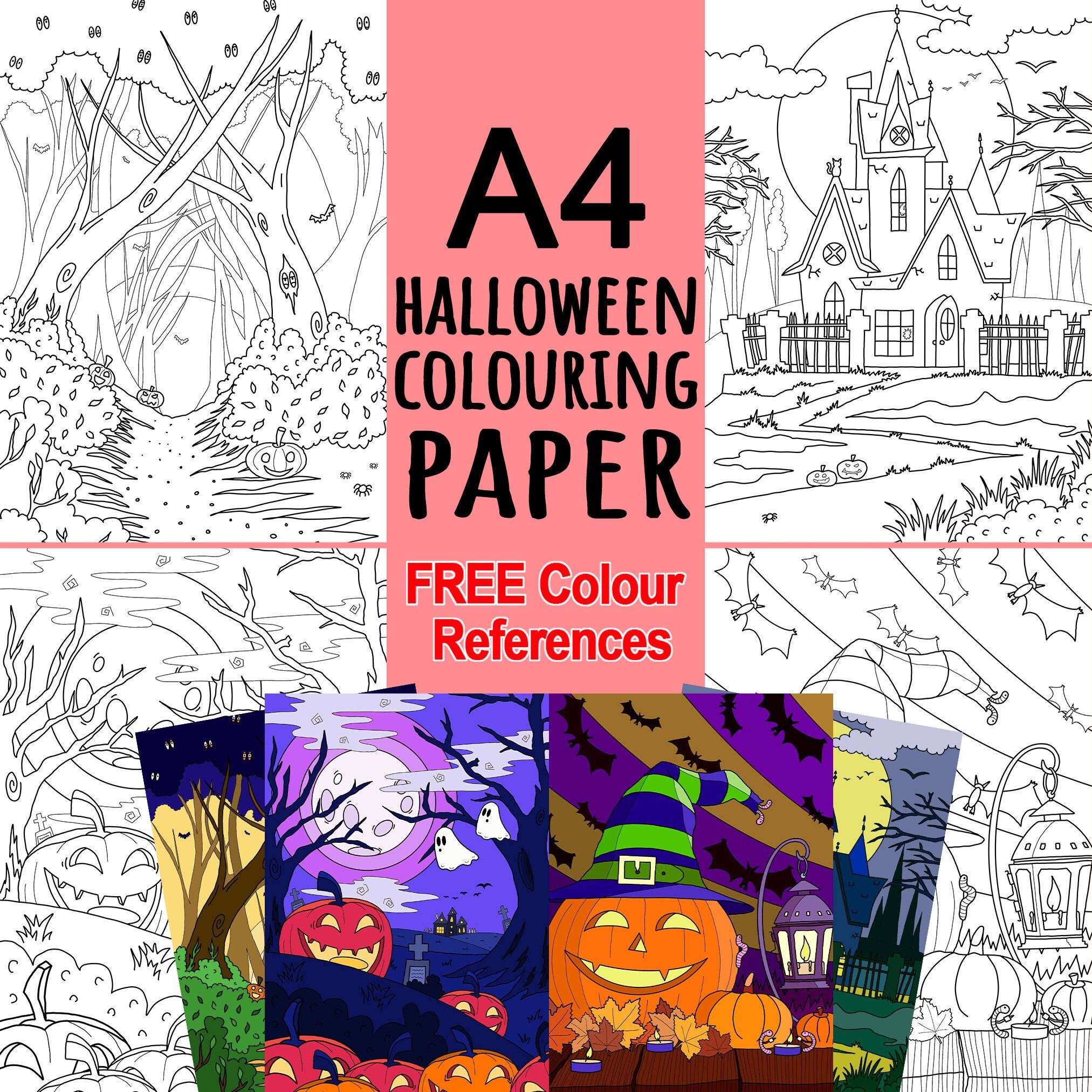 Printable Coloring Halloween Coloring Pages Halloween Printable