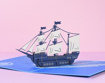 Cruise Ship Pop Card - Etsy