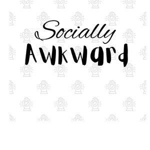 Socially Awkward SVG Introvert SVG Gifts for Introverts - Etsy