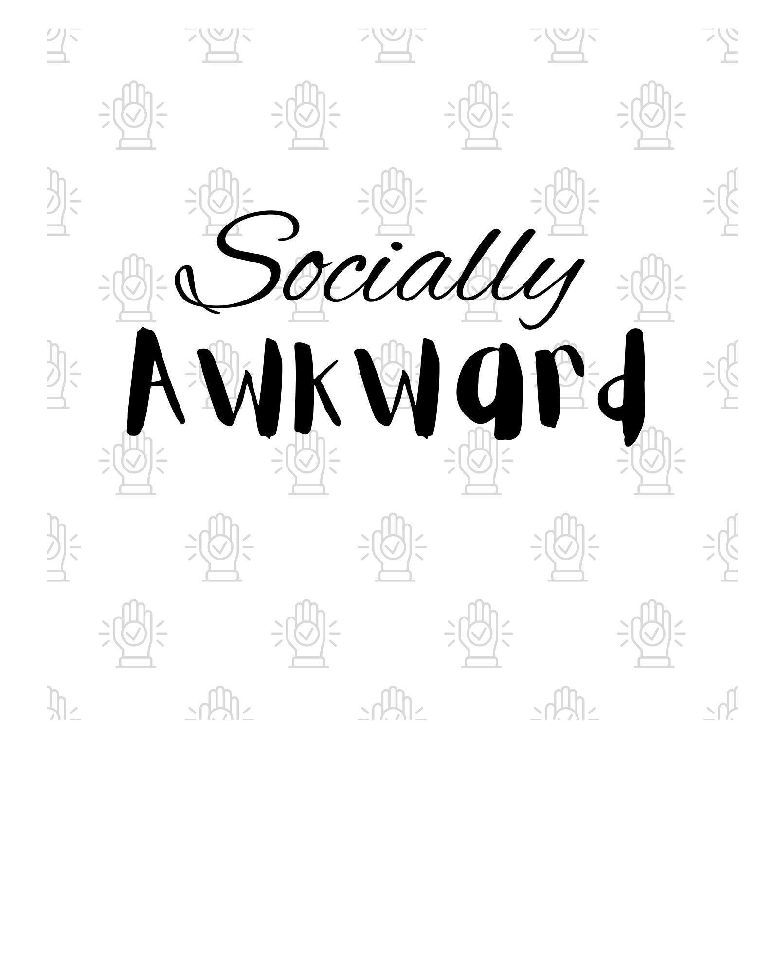 Socially Awkward SVG Introvert SVG Gifts for Introverts - Etsy