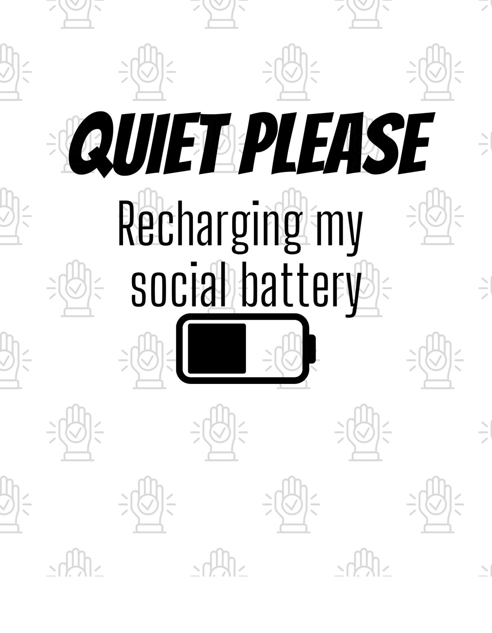 Introvert Svg Recharging My Social Battery Cut File Digital Download ...