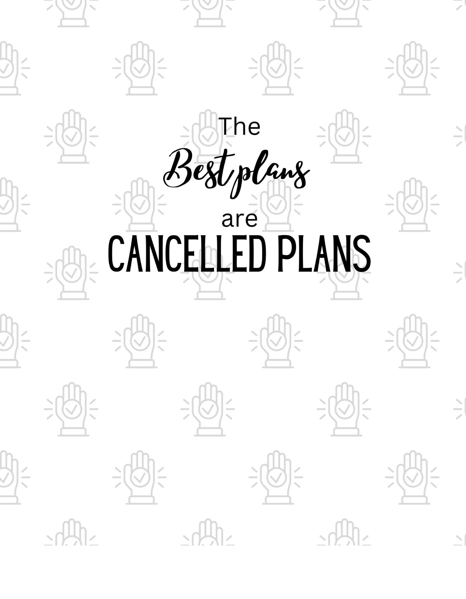 Introvert Svg Best Plans Are Cancelled Plans Sarcasm SVG - Etsy
