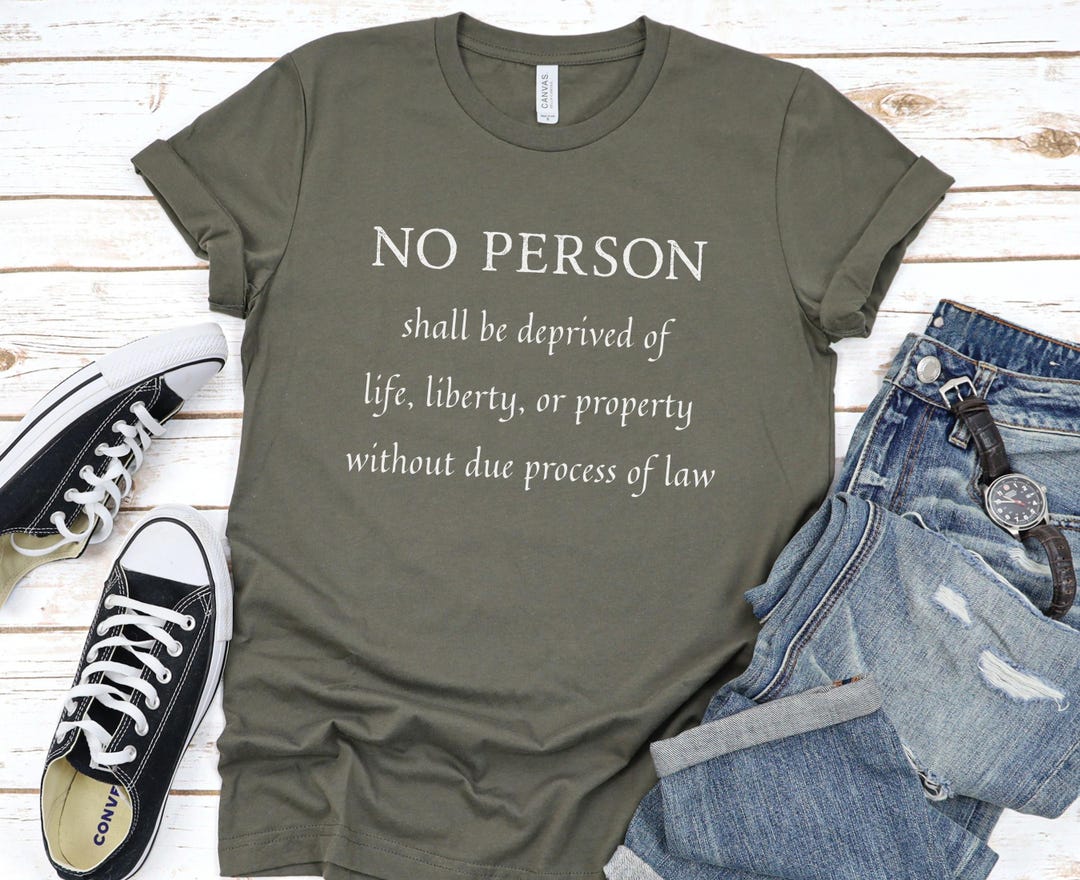 5th AMENDMENT Shirt Due Process Anti MAGA FDT Gift for Democrat Protest ...