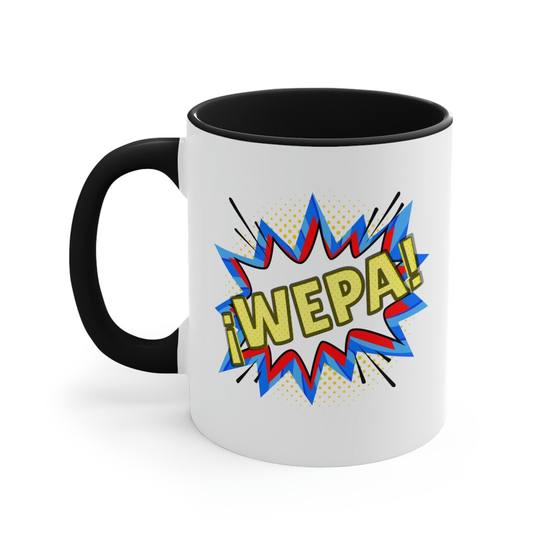 Puerto Rico Mug WEPA Boricua Mug Comic Book Graphic Style Coffee Cup ...