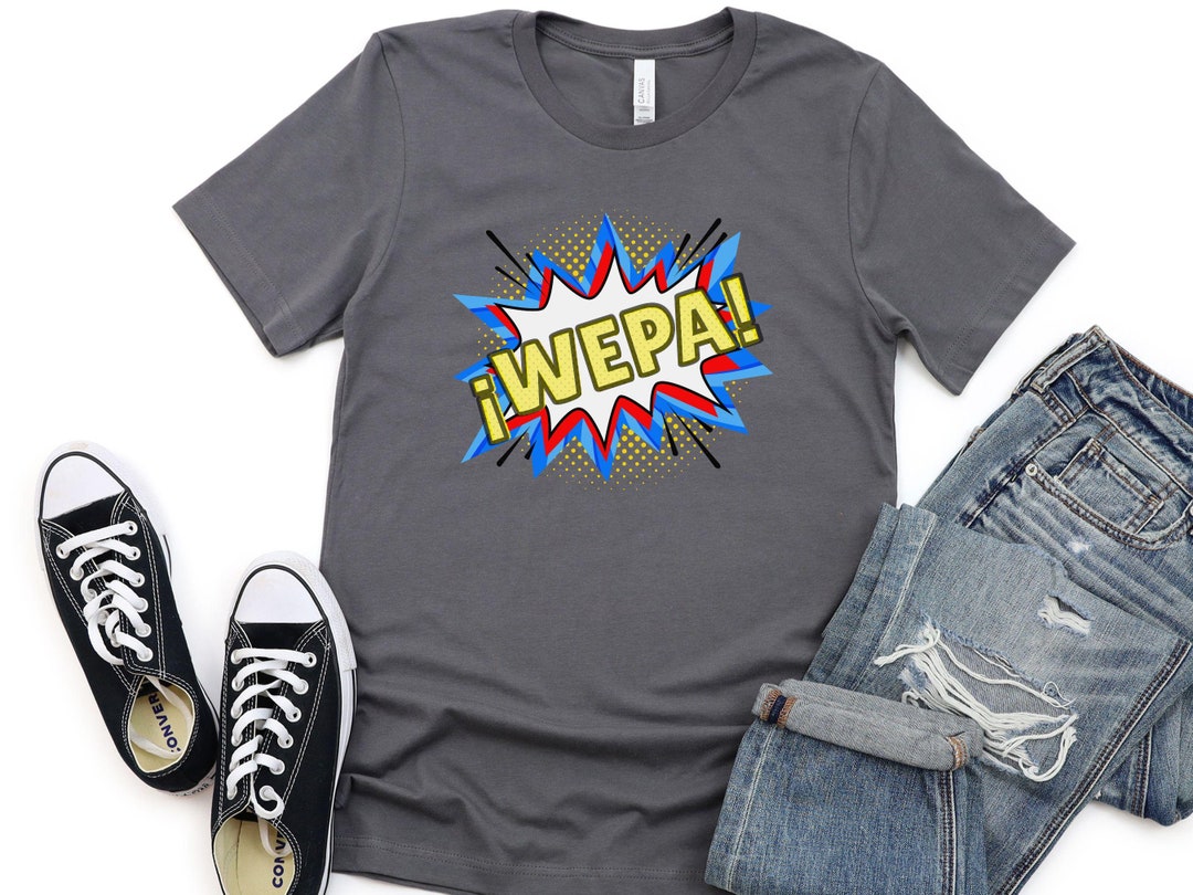 WEPA PUERTO RICO Shirt Comic Book Style Graphic T-shirt Puerto Rican ...
