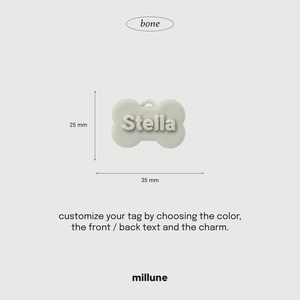 Bone Pet Tag, Lightweight Custom 3D Printed Tags - Etsy