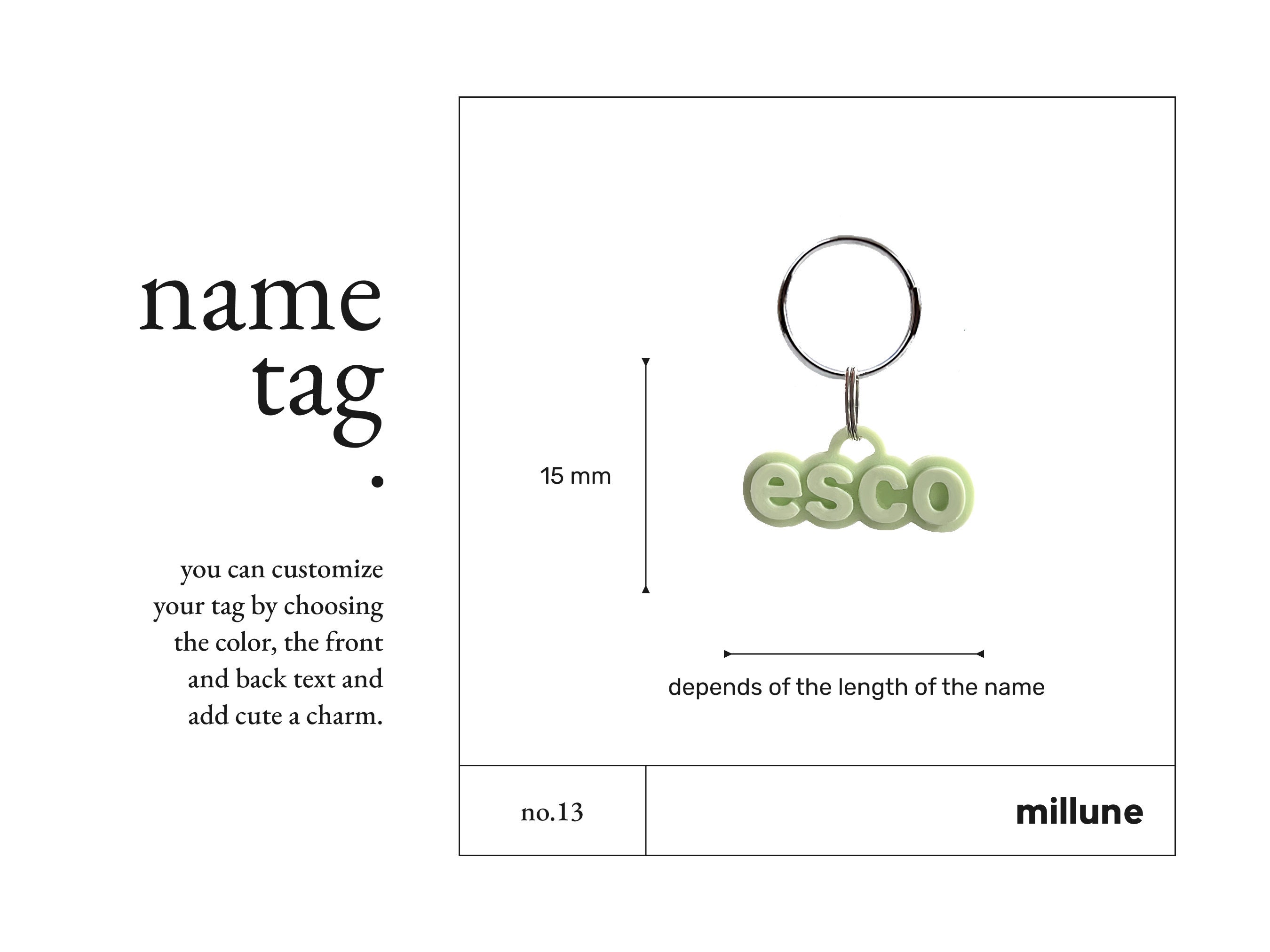 Custom Name Pet Tag, Lightweight Custom 3D Printed Tags - Etsy