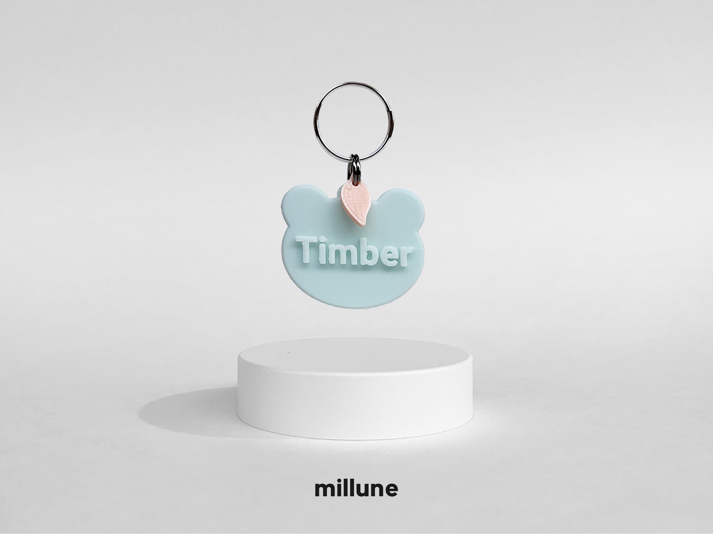 Bear Pet Tag Lightweight Custom 3D Printed Tags - Etsy