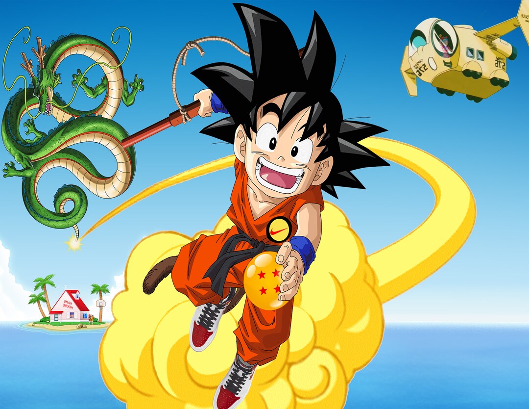 Kid Goku Poster, DBZ Wall Art - Etsy