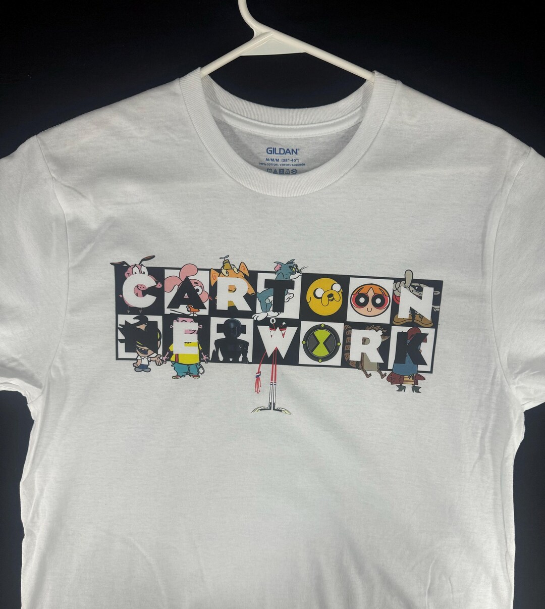 Characters of Cartoon Network Gildan Graphic T-shirt, 100% Cotton DTF ...