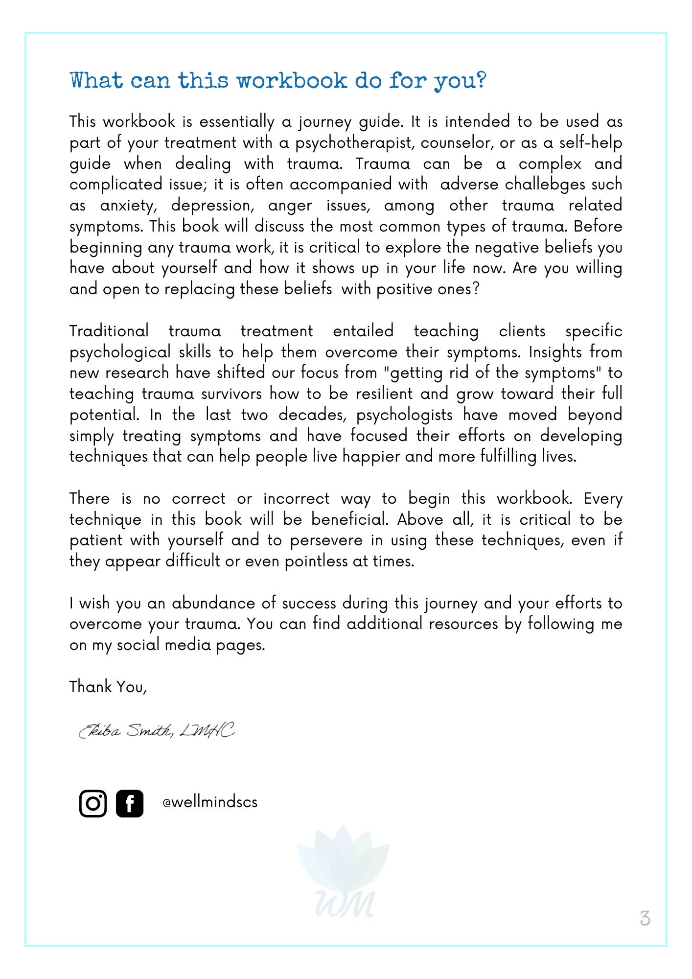 Understanding Your Trauma Workbook - Etsy