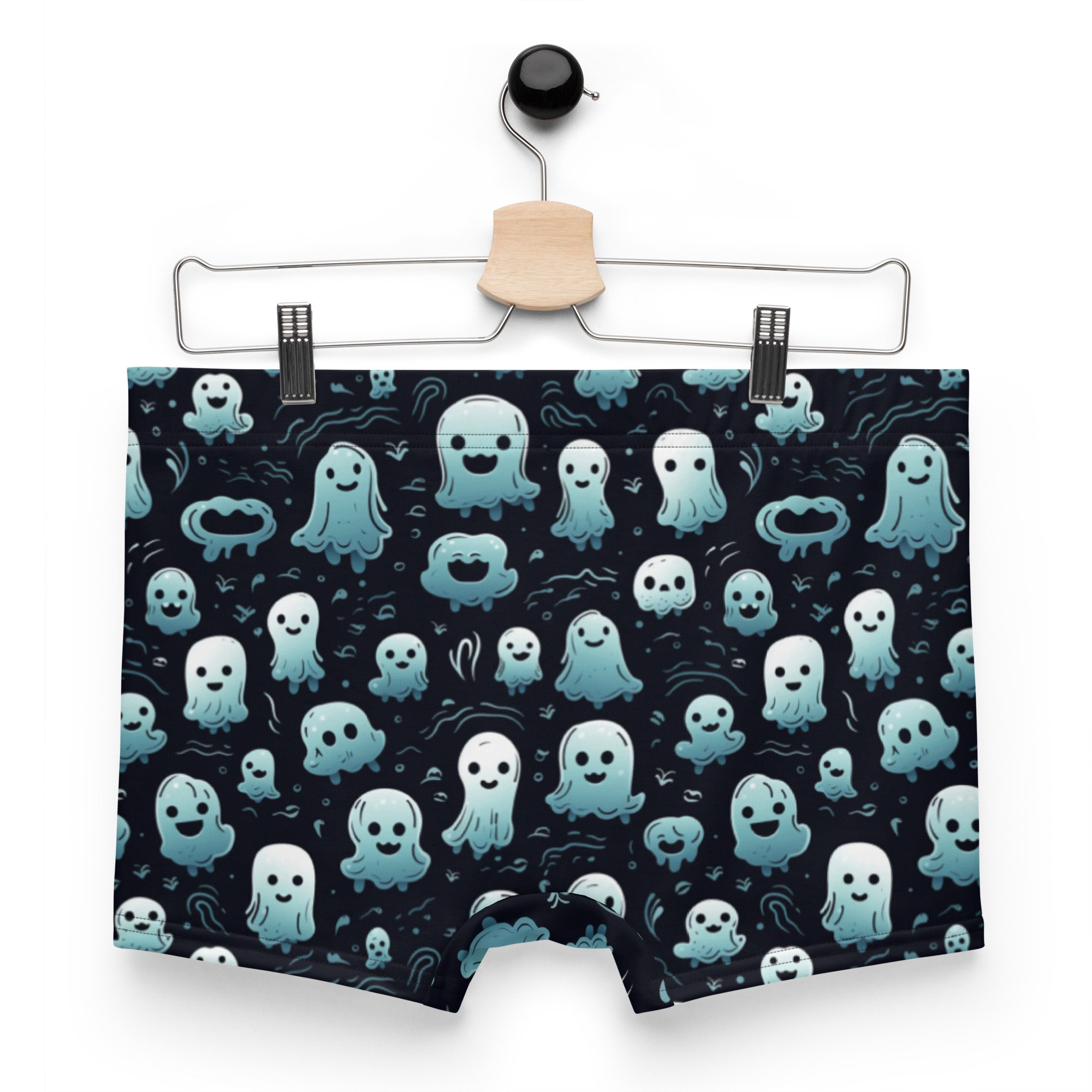 Men's spooktacular Ghostly Cartoon Boxer Brief Haunt - Etsy