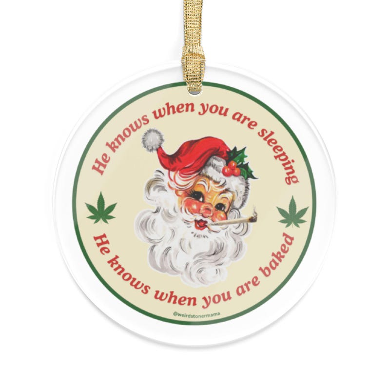 Santa Weed - Etsy