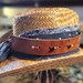 Cocoa Straw Cowboy Hat Featuring Distressed Vintage Leather Hatband ...