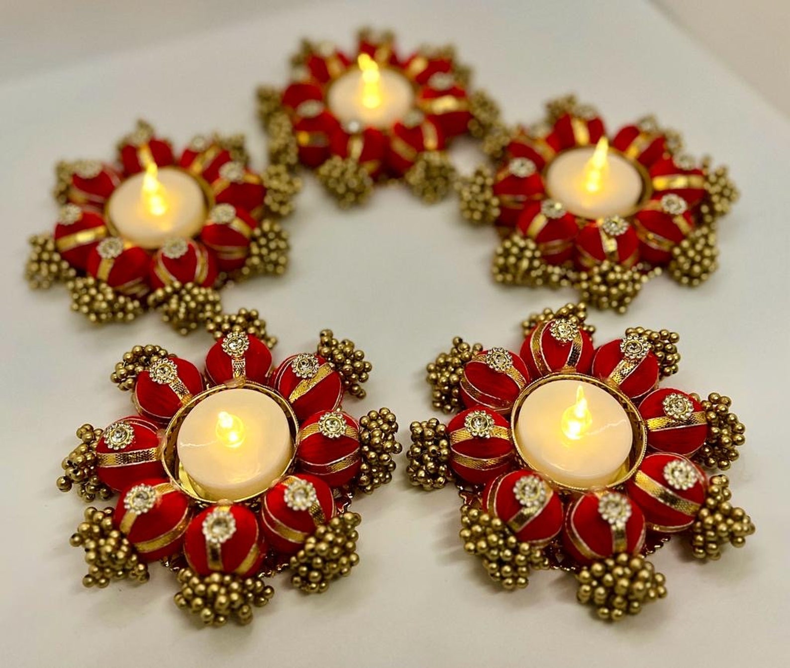 Diwali Diyas (tealight Holders) - Etsy