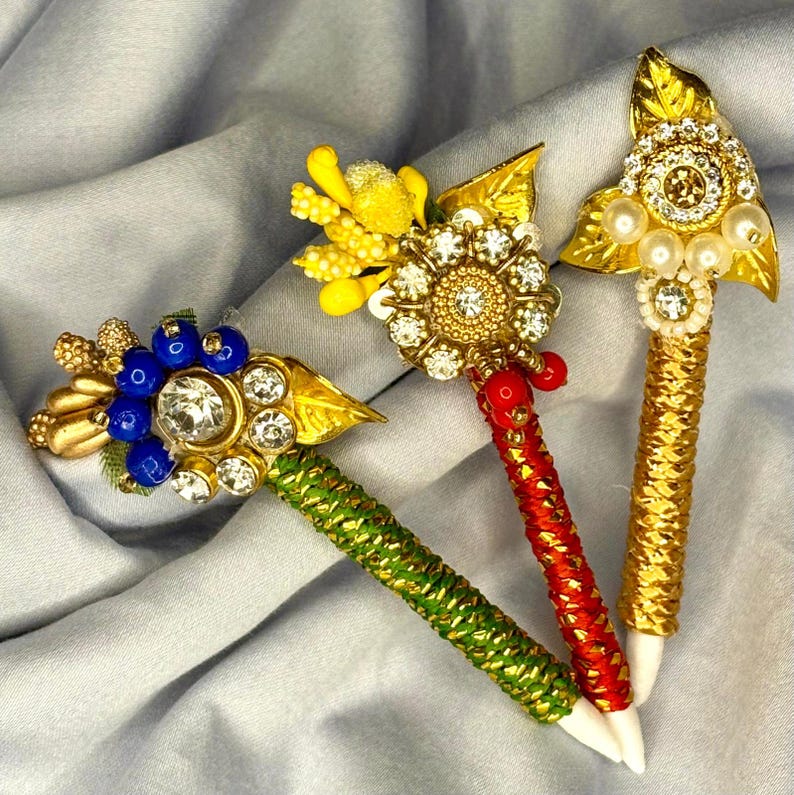 Handmade Kumkum Tilak Stick Applicator: Hindu Ceremony Bindi Stamp - Etsy