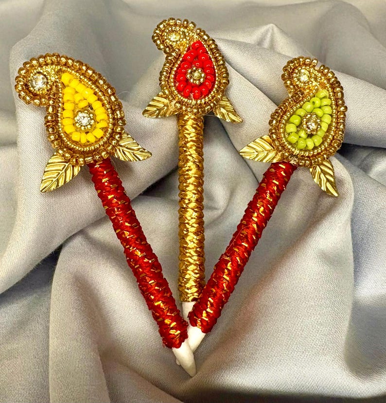 Handmade Kumkum Tilak Stick Applicator: Hindu Ceremony Bindi Stamp - Etsy