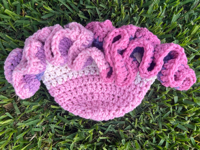 Multicolor Ruffle Hat - Etsy