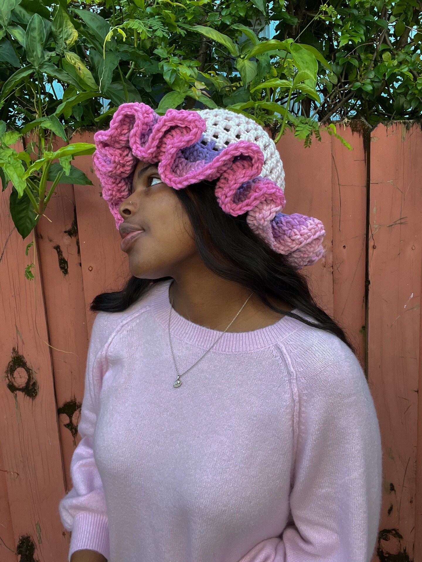Multicolor Ruffle Hat - Etsy