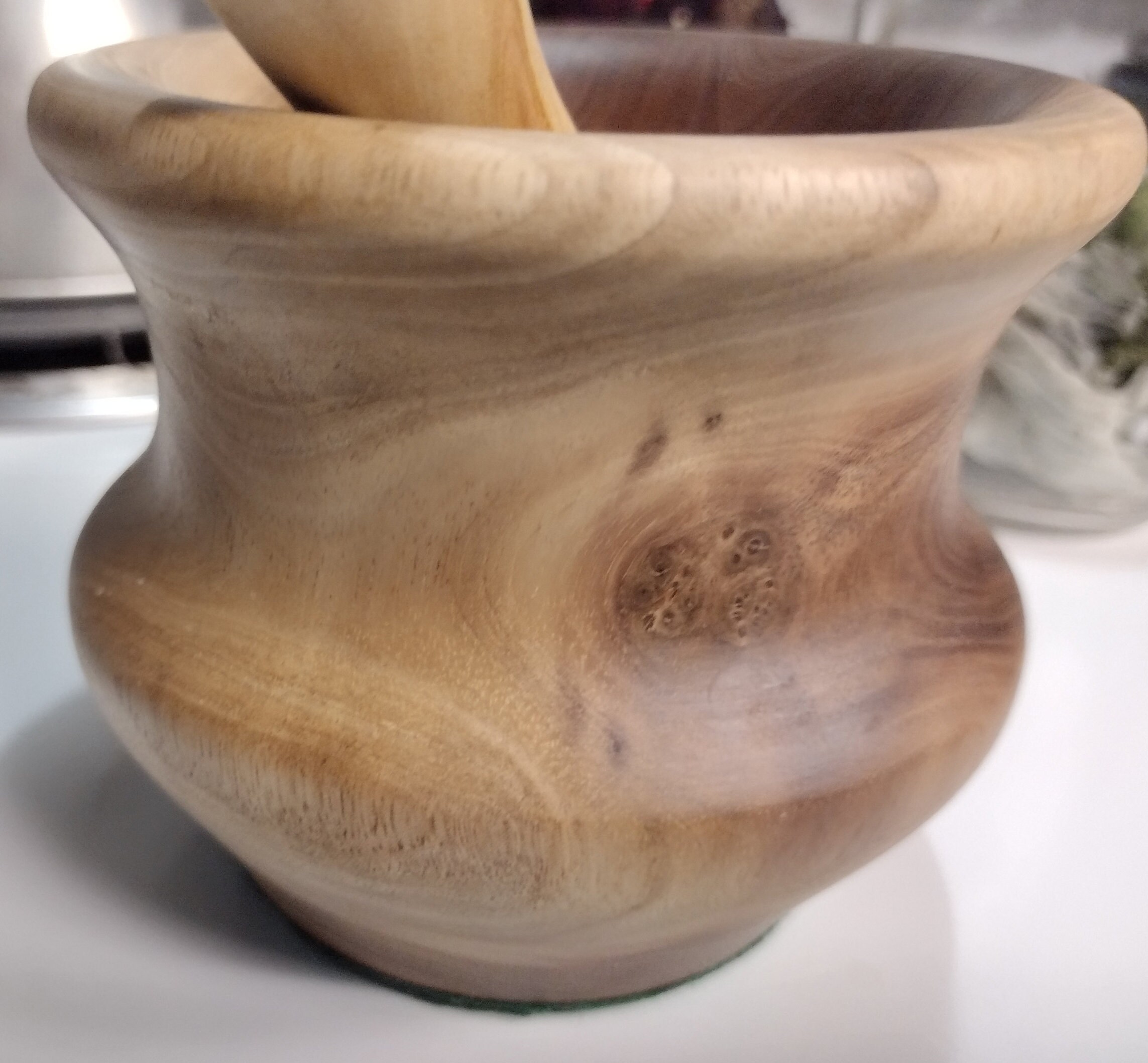 Wooden Mortar and Pestle, Black Walnut - Etsy