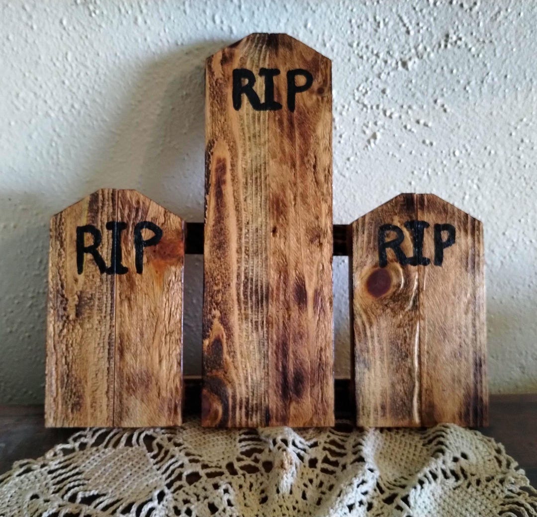 Wooden RIP Sign - Etsy