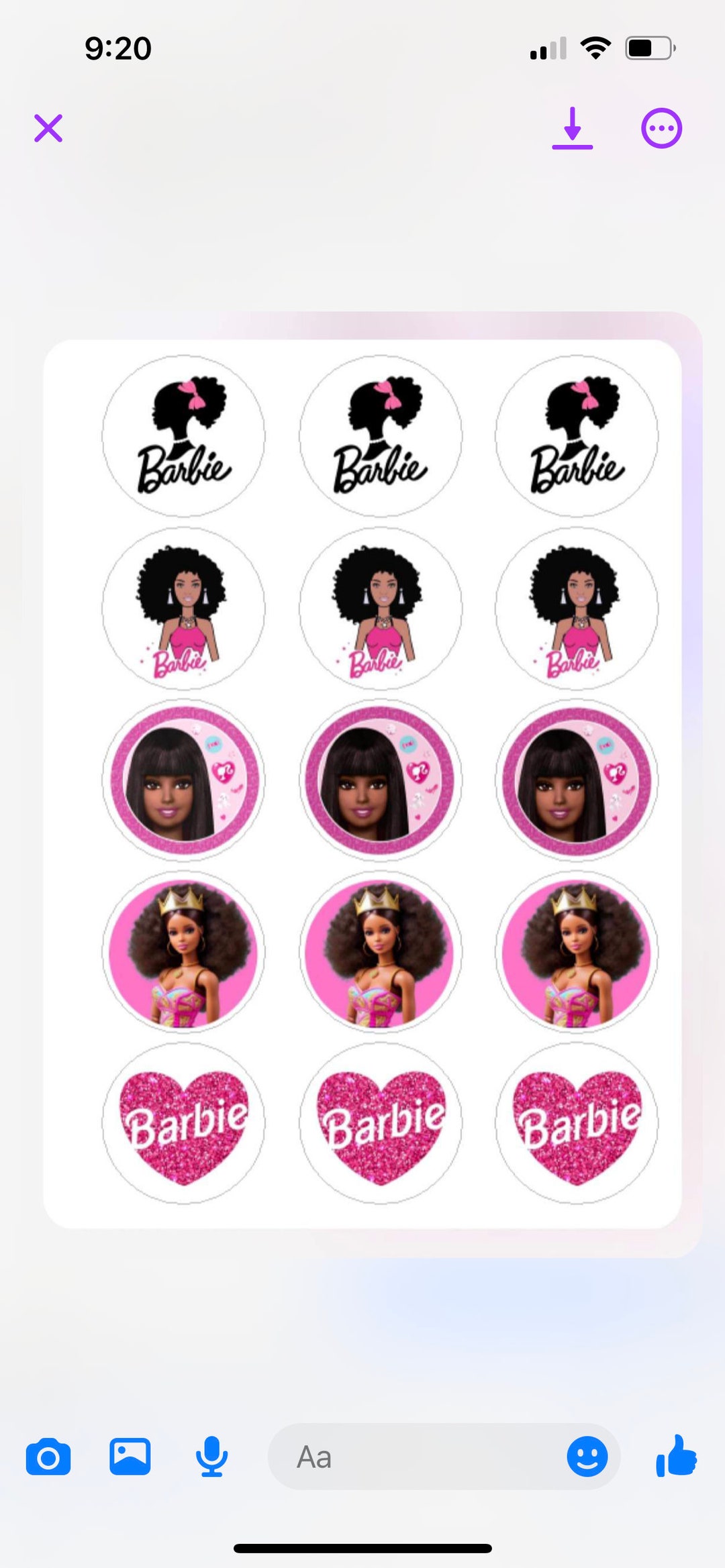 Black Barbie Icing Sheet Toppers - Etsy