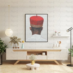 The Red Cap Chief Digital Printable Wall Art| Igbo Art| Nigerian Wall ...