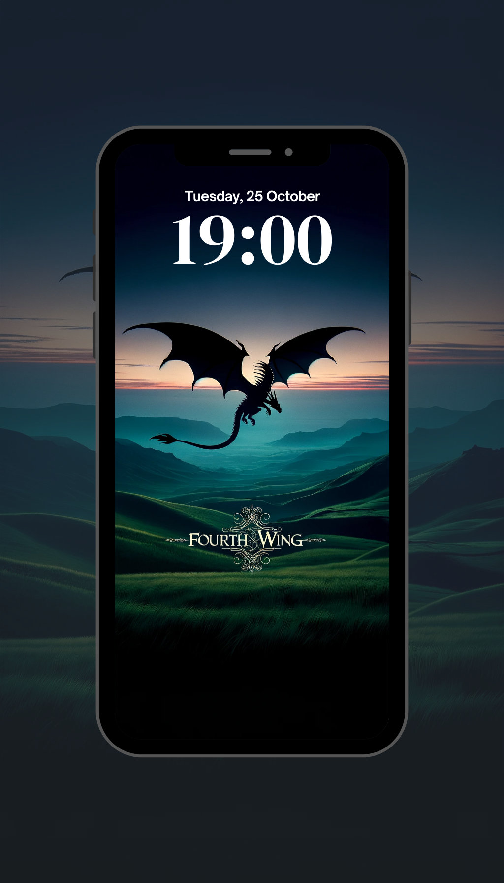 Phone Wallpaper Bundle Fourth Wing Inspired Fantasy iPhone Android - Etsy