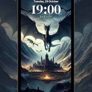 Phone Wallpaper Bundle | Fourth Wing Inspired | Fantasy | iPhone ...