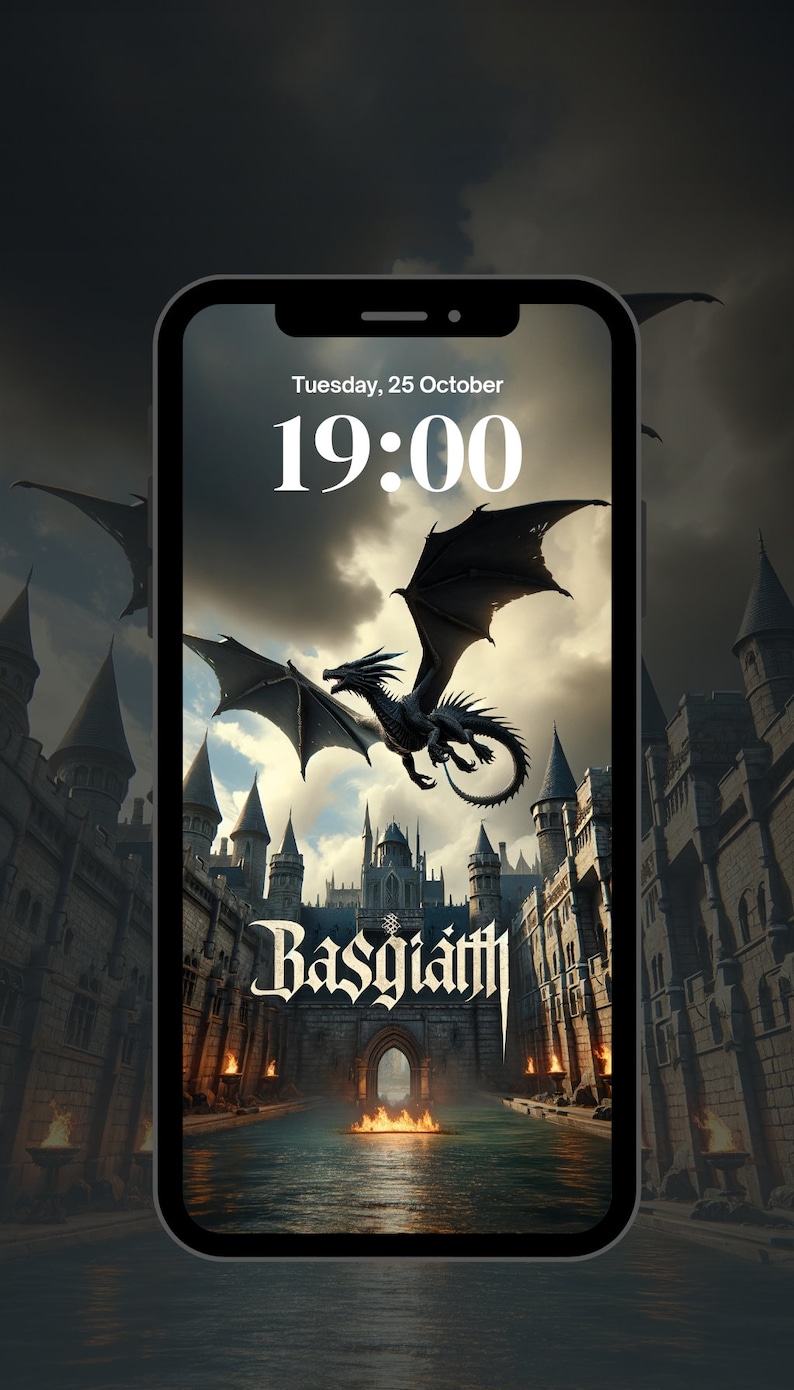 Phone Wallpaper Bundle Fourth Wing Inspired Fantasy iPhone Android - Etsy