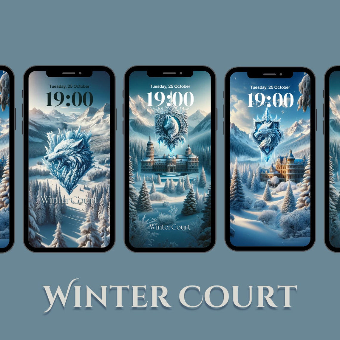 Phone Wallpaper Bundle | ACOTAR Inspired | Original Designs | Fantasy ...