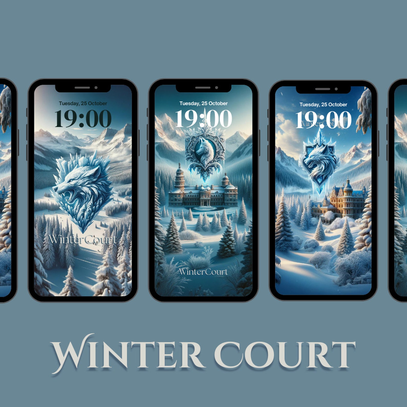 Phone Wallpaper Bundle | ACOTAR Inspired | Original Designs | Fantasy ...