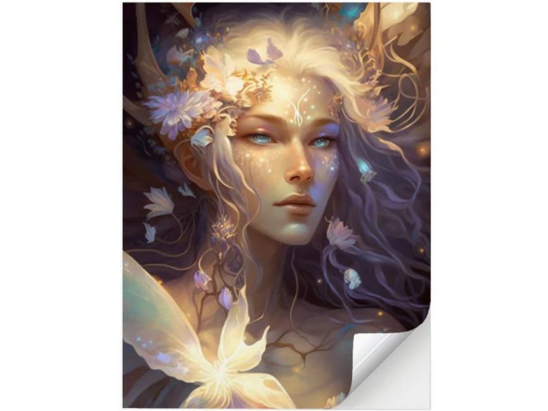 Whimsical Girl Poster Manga Anime - Enchanting Maiden Art Print - Etsy