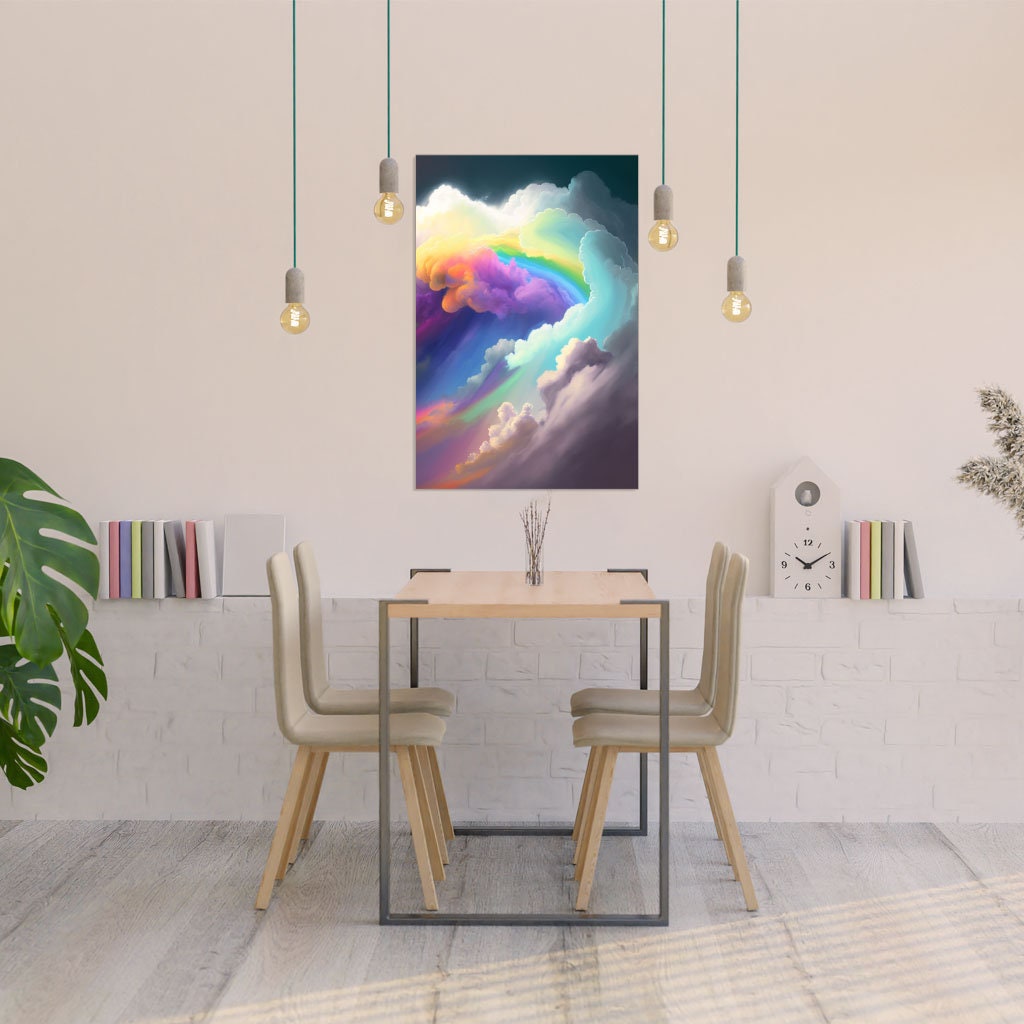 Vibrant Cloud Poster-colorful Sky Art for Home Decor"abstract ...