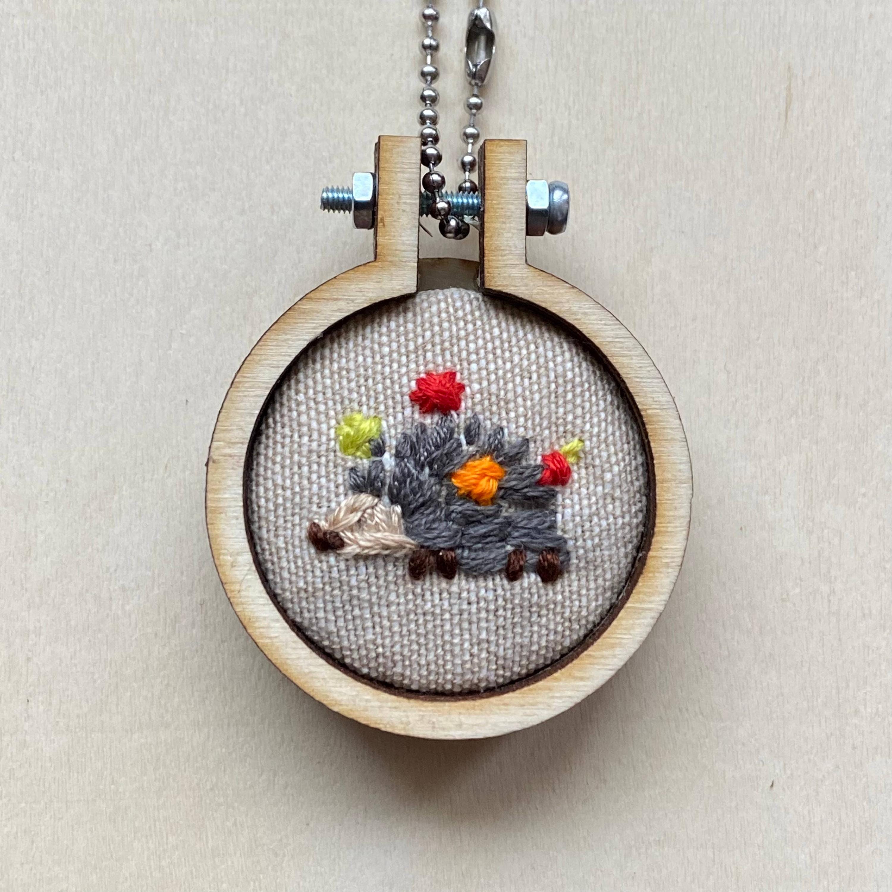 Handmade Mini Embroidery Christmas Keychain - Etsy