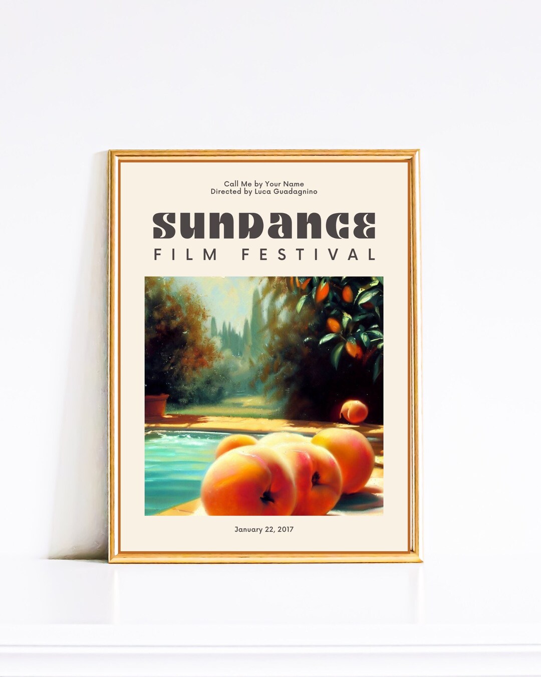 Call Me by Your Name Sundance Film Festival Poster Timothee Chalamet ...